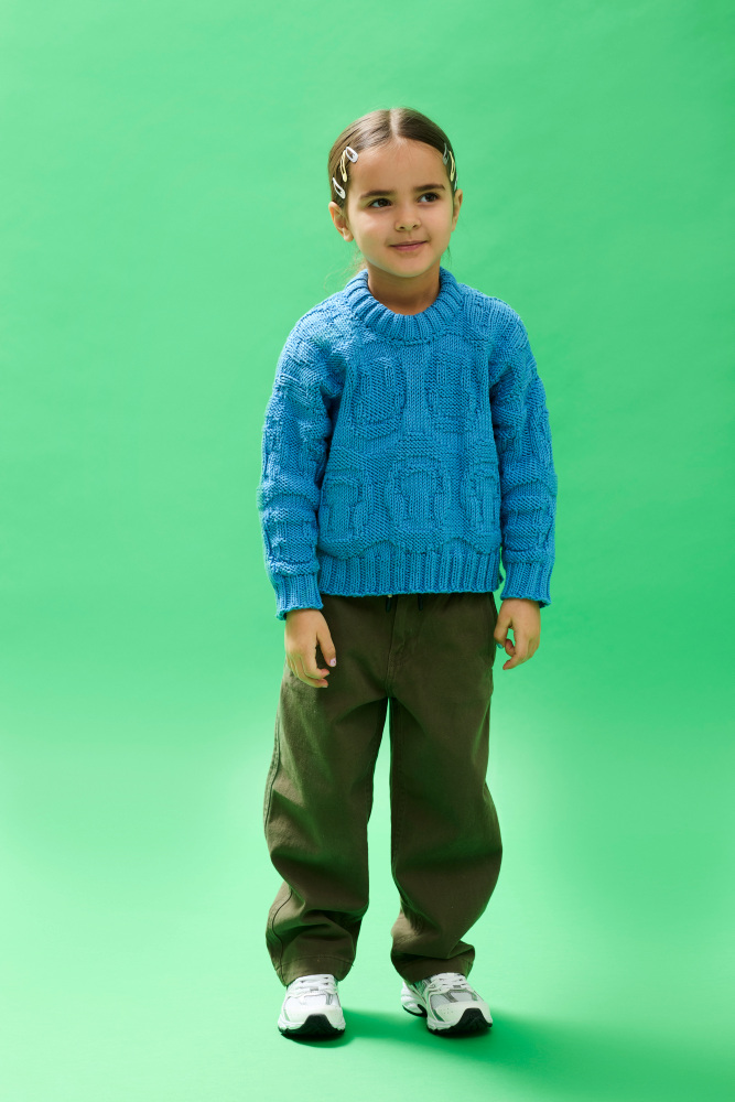 Rauma Garn Mega Mood Sweater genser strikkepakke barn | Oppskrift med ...